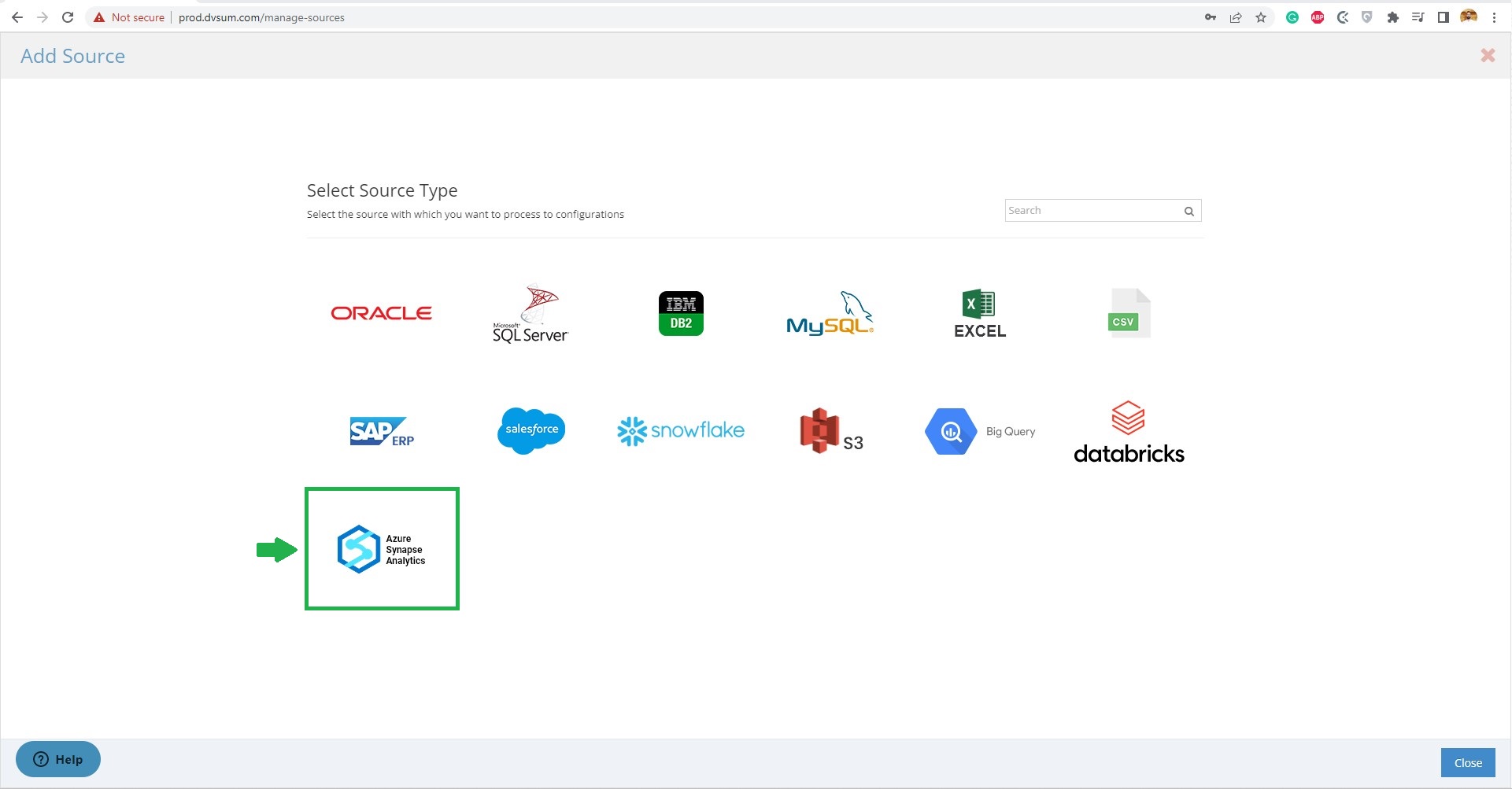 Configure Azure Synapse Analytics as a Source – Help Center