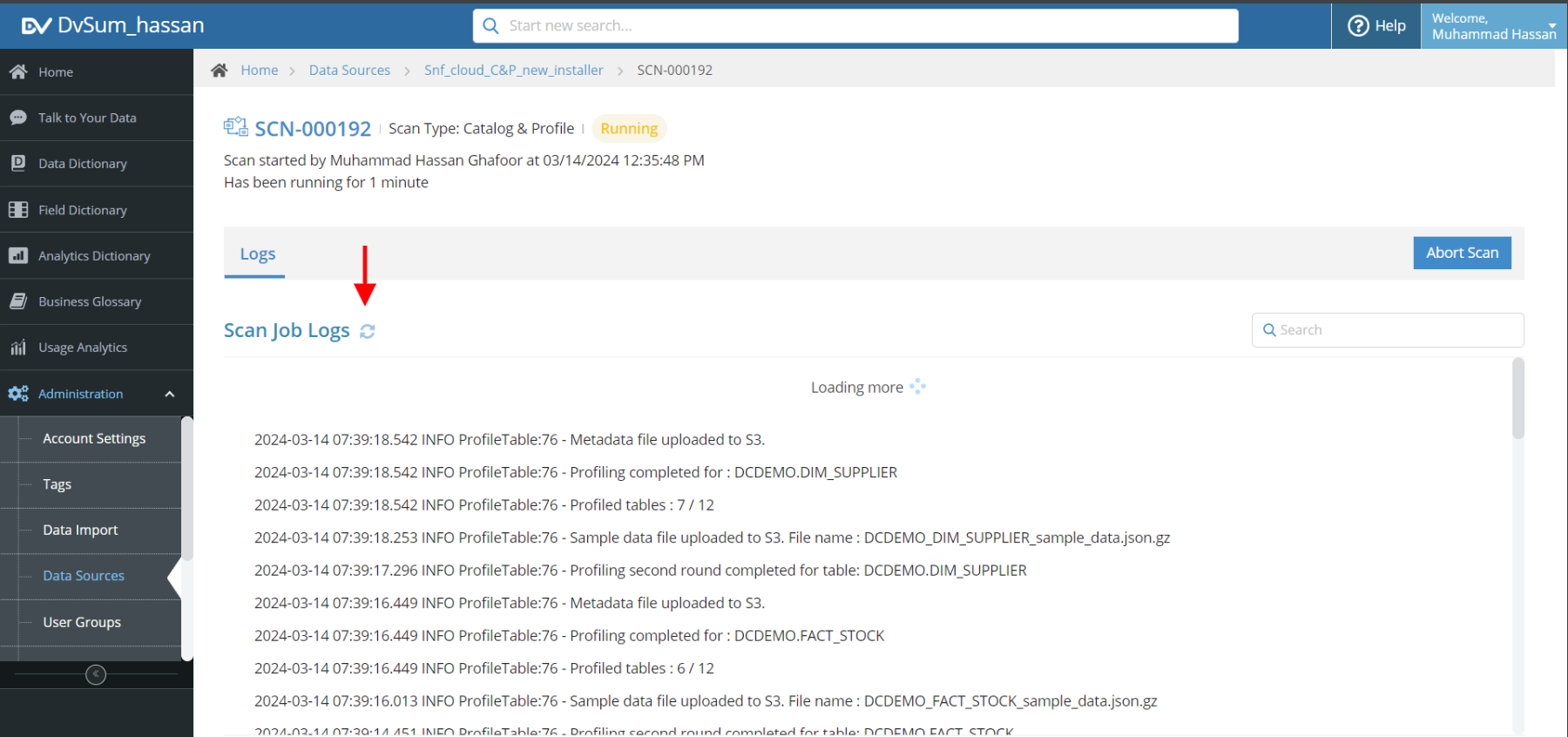 Scan Logs – Help Center
