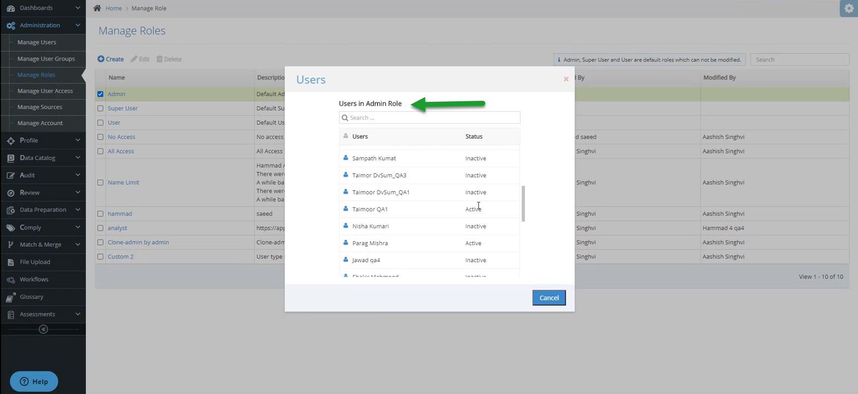 Manage Roles – Help Center