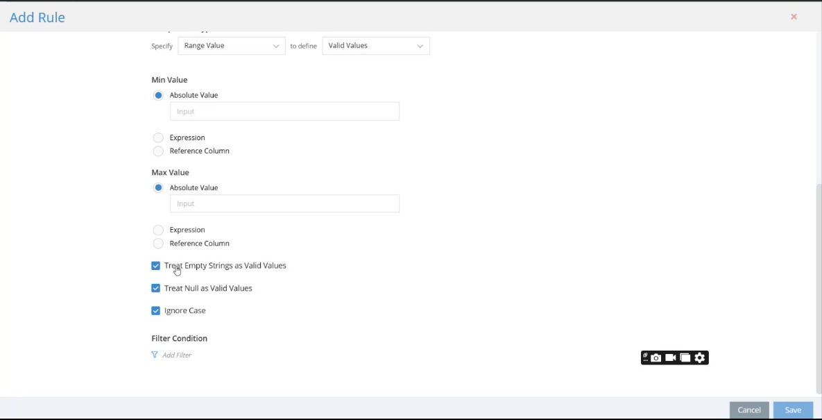 Foundational DQ - Value Range Rule – Help Center