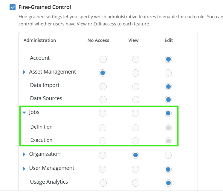User Role and Module Settings – Help Center