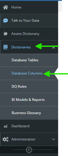 Database Columns – Help Center